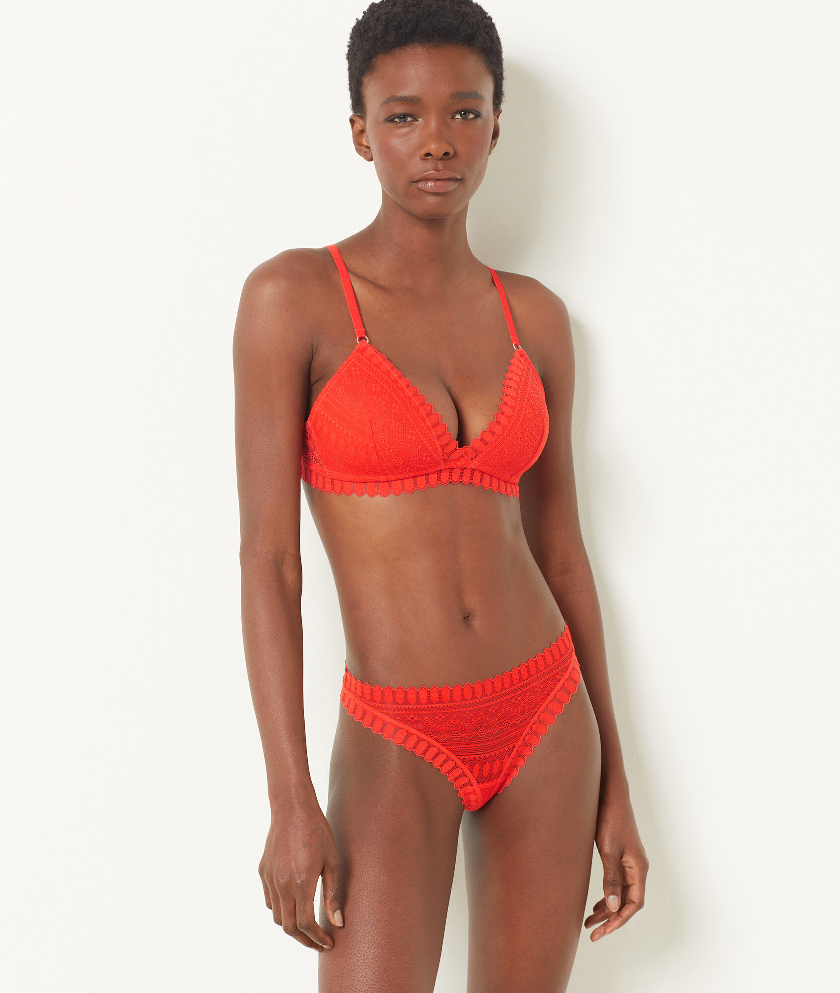Lace Thong Diamant Orange Etam