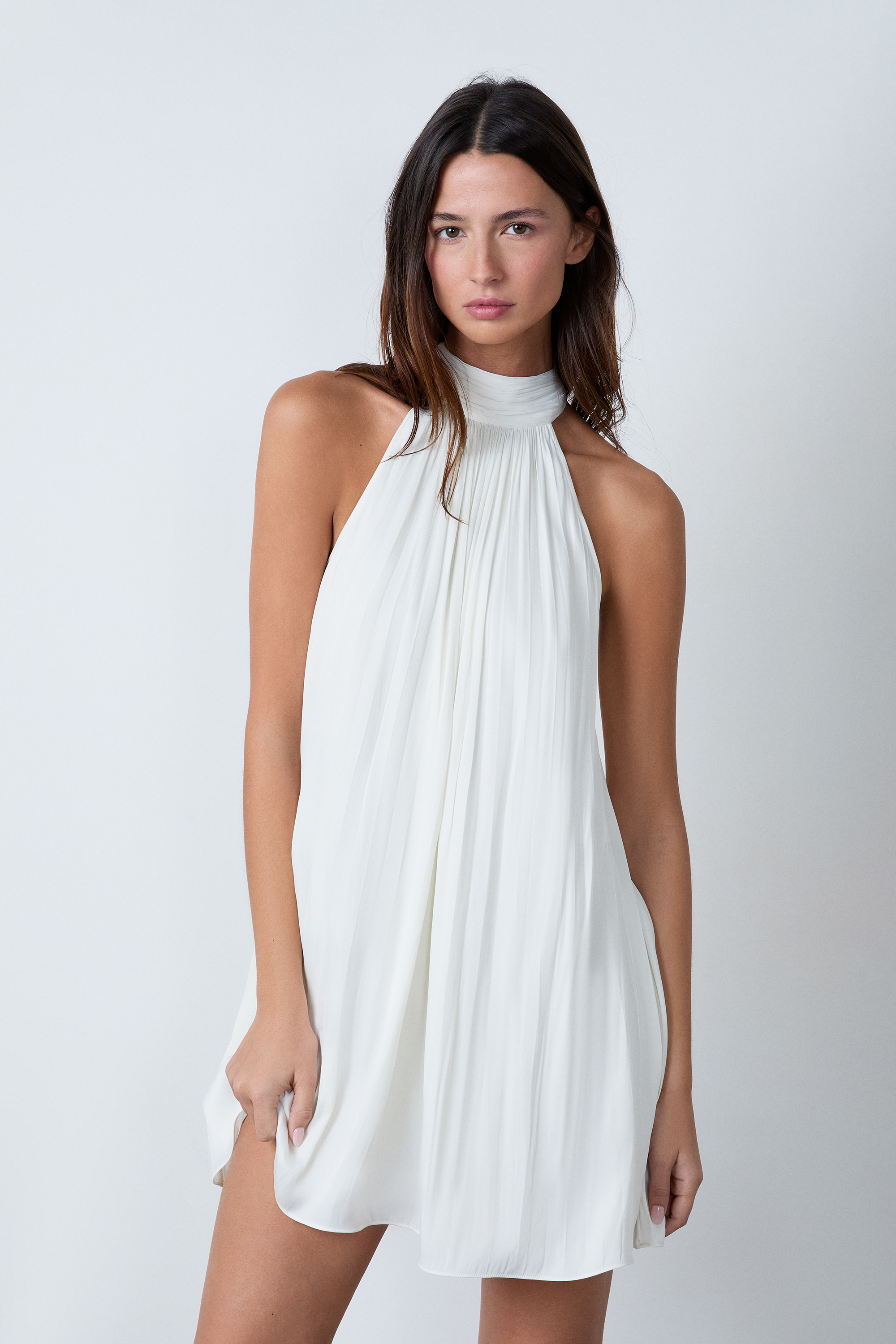 Short Halterneck Dress - URYA - BLANC - ETAM