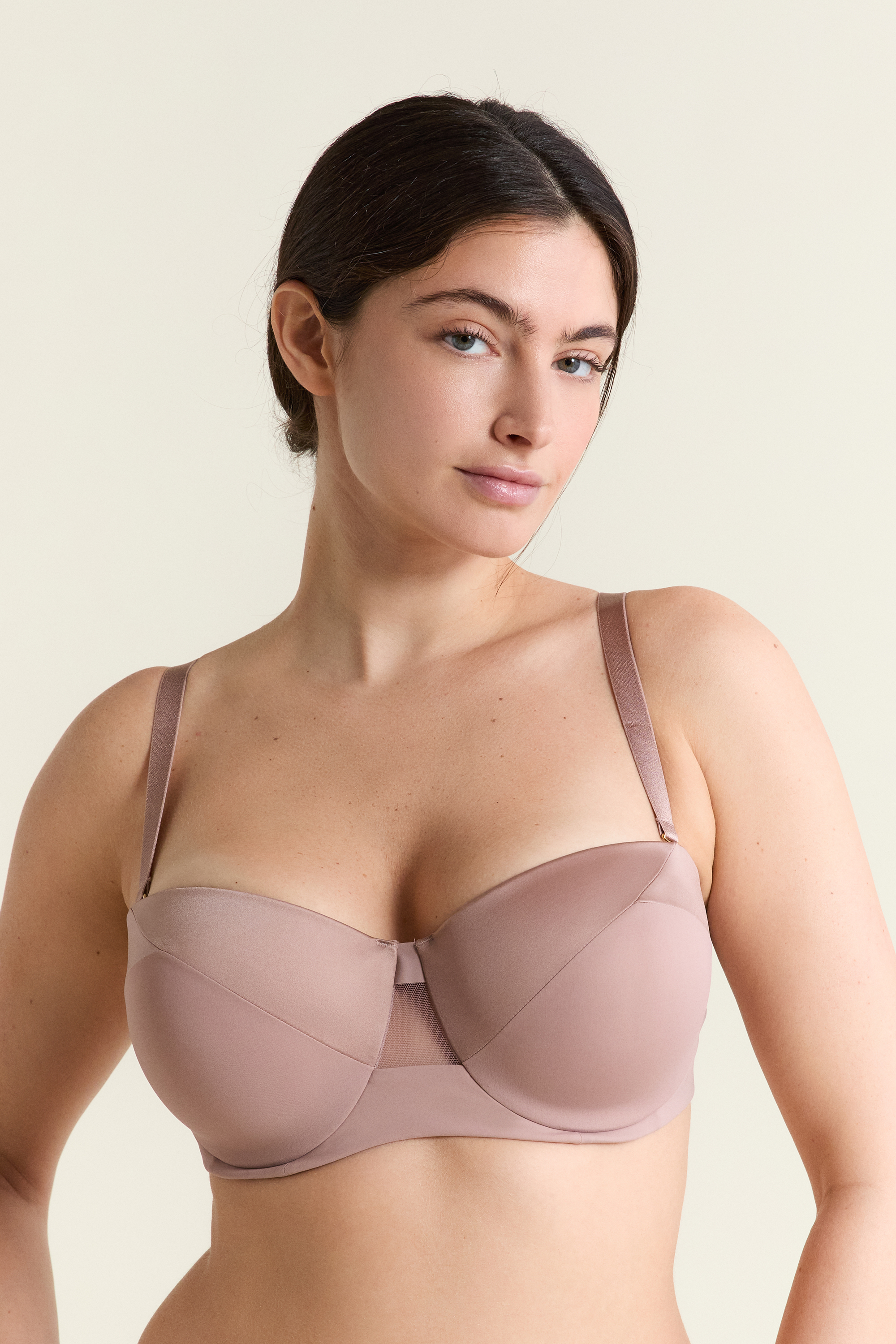 Lightly Lined Strapless Bra - PURE ECLAT - TAUPE - ETAM