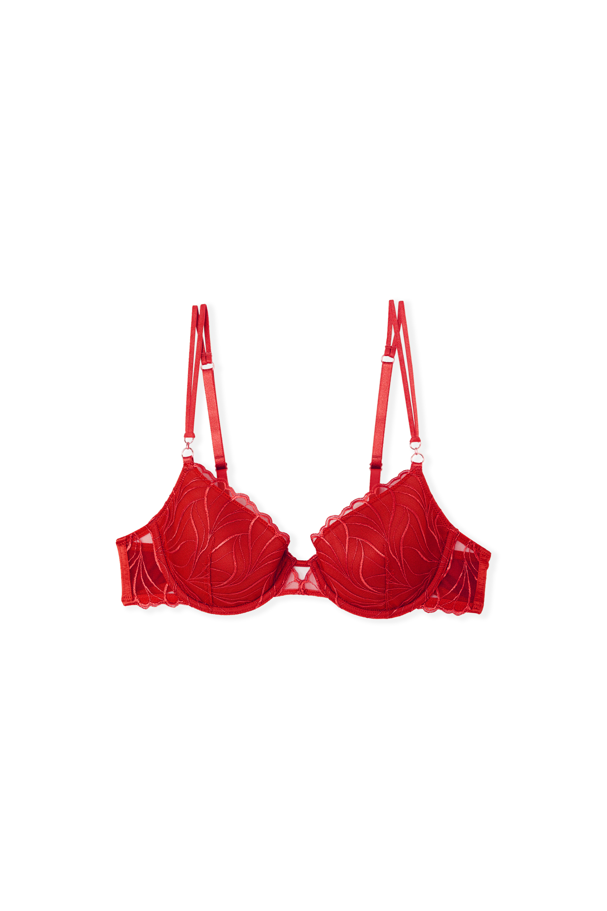 Bra No.4 – Lightly Lined Bra With Floral Embroidery - ENVOLEE - ROUGE ...