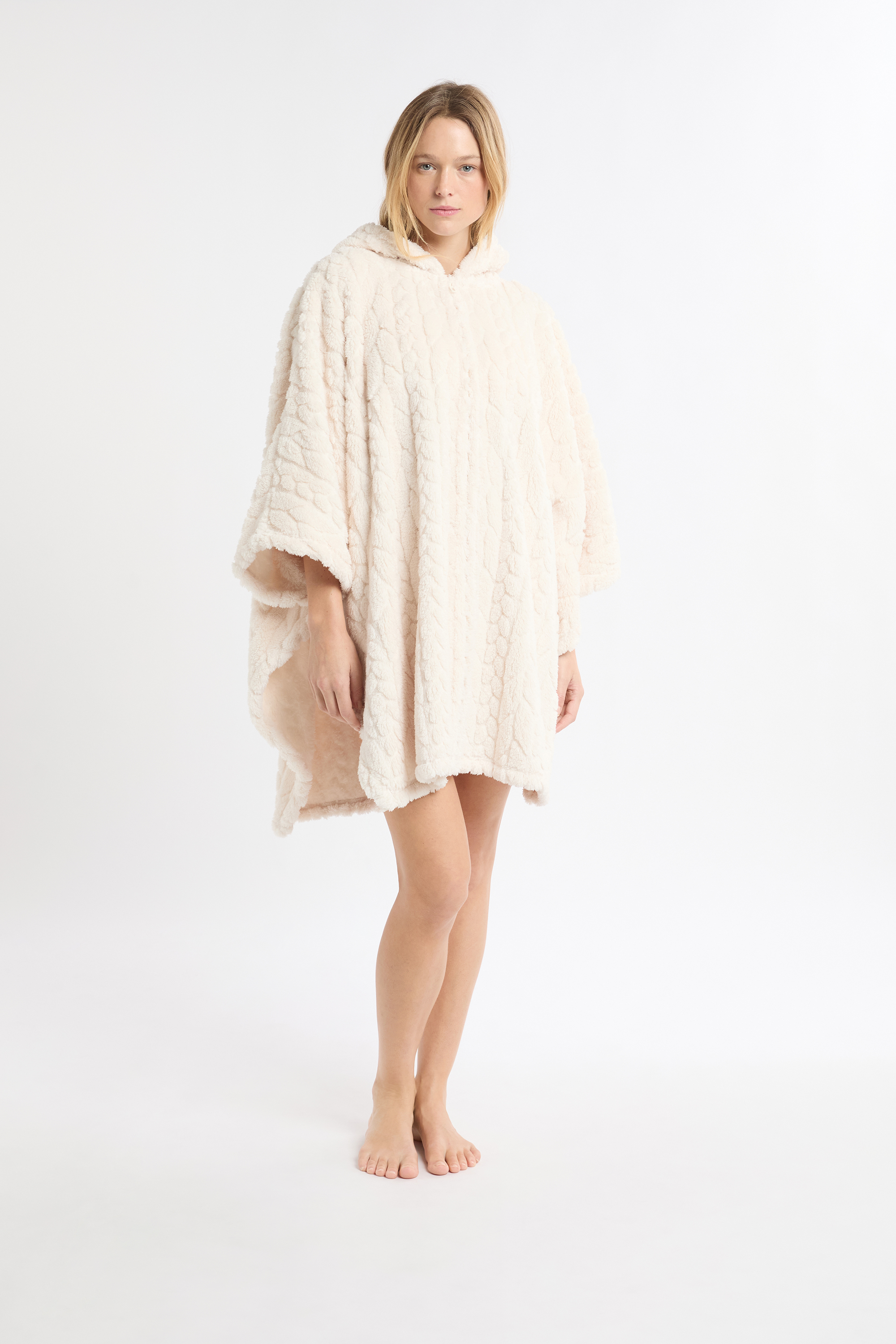 3/4 Sleeve Poncho - MUND - ECRU - ETAM