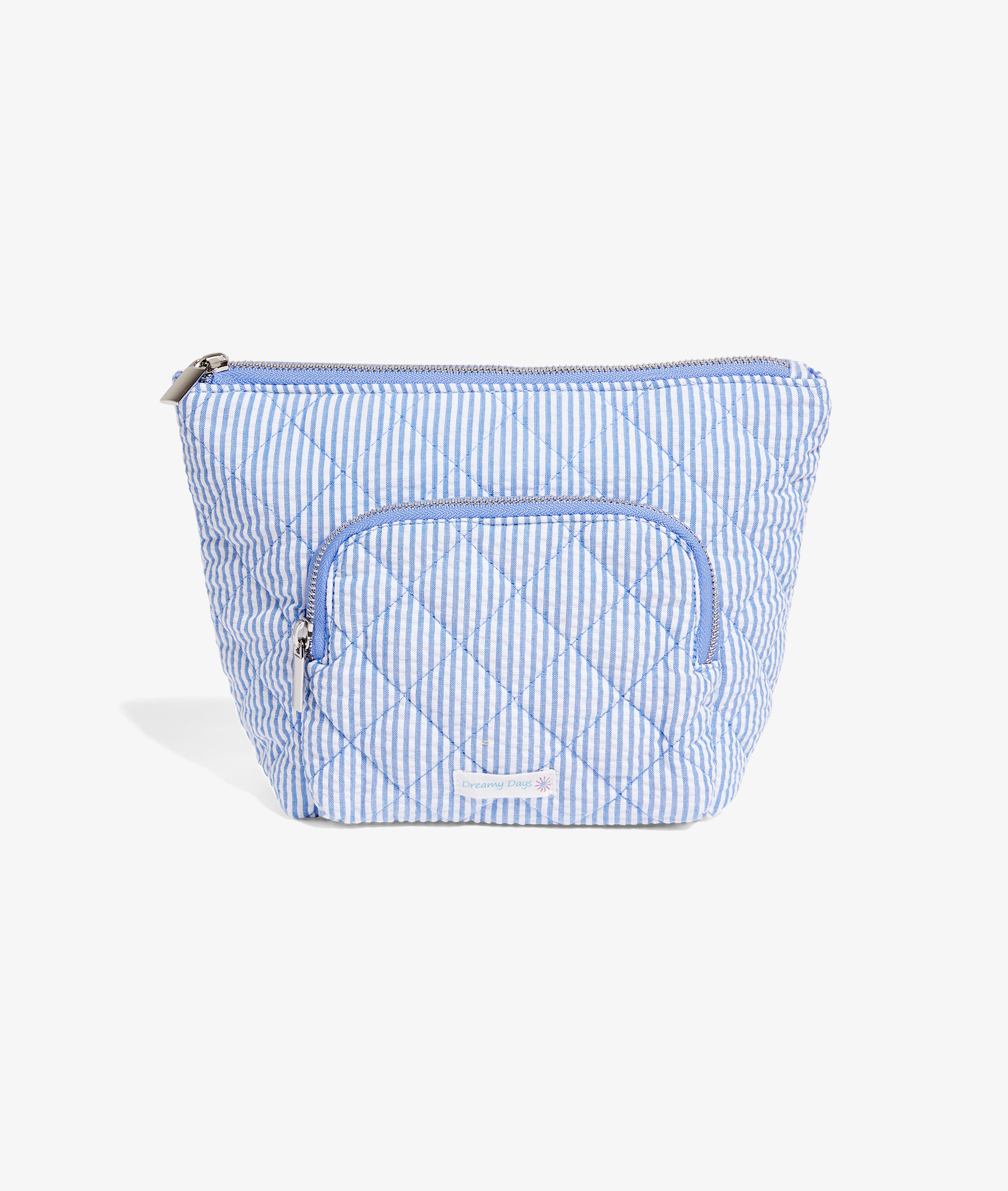 Stripe Cosmetics Bag - BELINDA - BLEU - ETAM